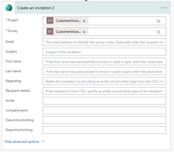 Creating and sending Customer Voice invitations via PowerAutomate ...